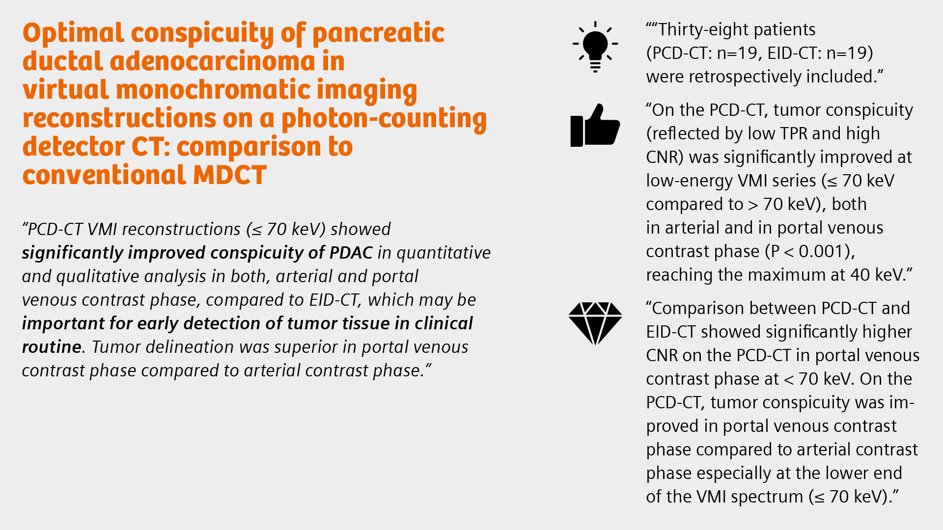 Optimal conspicuity of pancreatic ductal adenocarcinoma in virtual ...