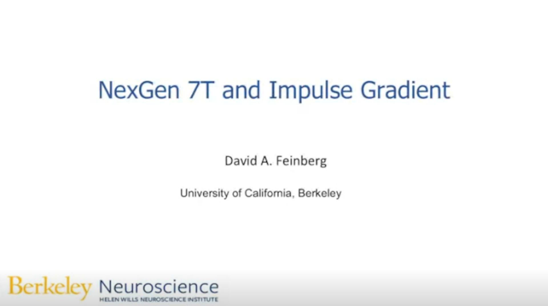 Next Gen 7T and Impulse Gradient