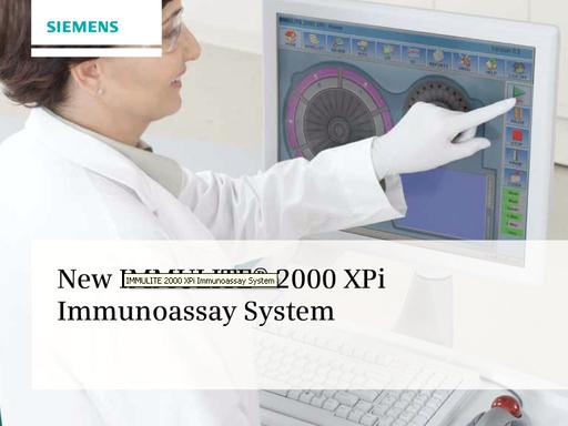 IMMULITE 2000 XPi - Siemens Healthineers Canada