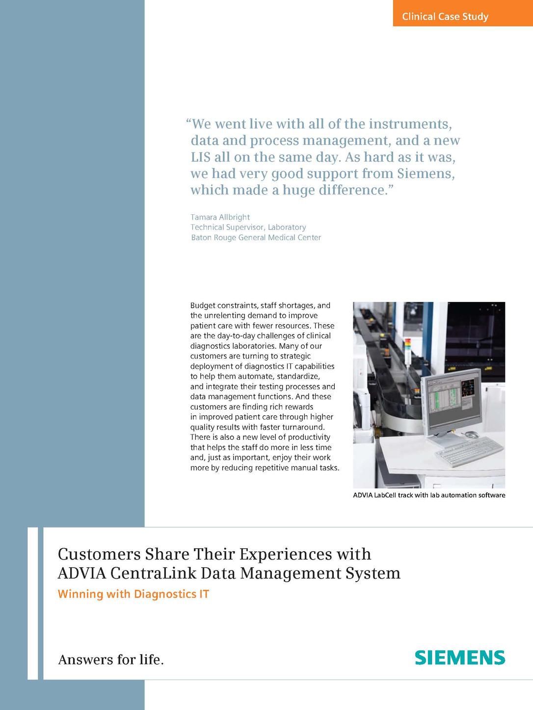 Laboratory Diagnostics IT - Case Studies - Siemens Healthineers Vietnam