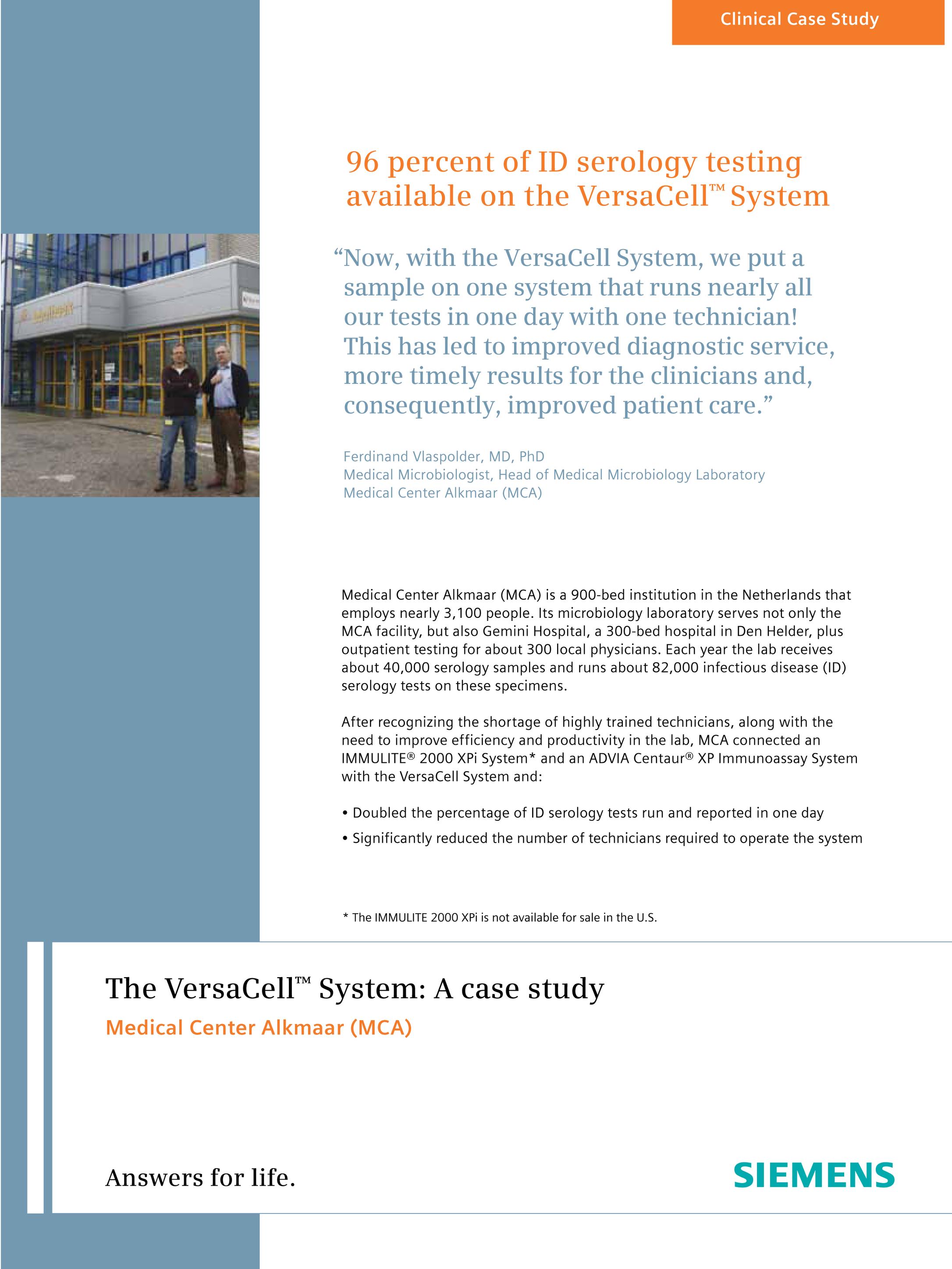 Laboratory Automation Case Studies Siemens Healthineers India