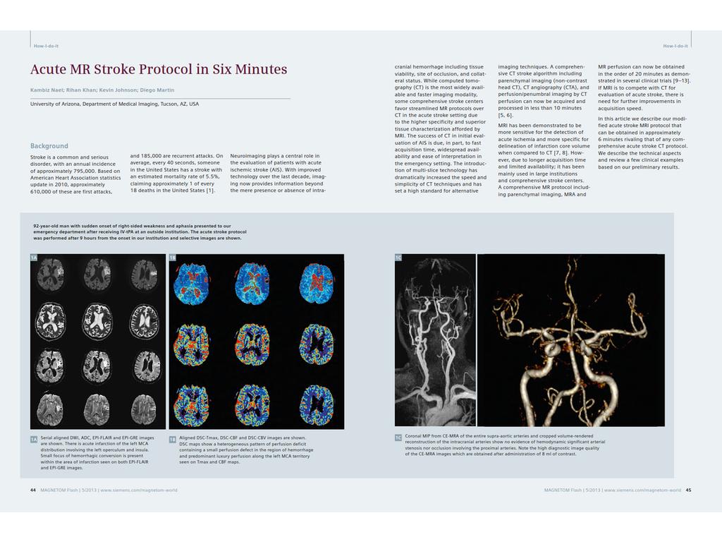 The Role of Imaging Along the Stroke Pathway
