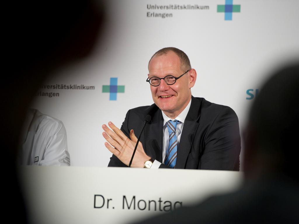 Dr. Bernd Montag at the press event concerning Multitom Rax - Siemens ...