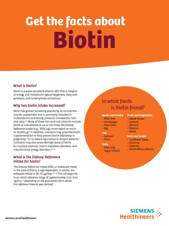 Get the Facts About Biotin - Siemens Healthineers USA