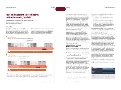 A time-optimized workflow for Primovist® liver MRI