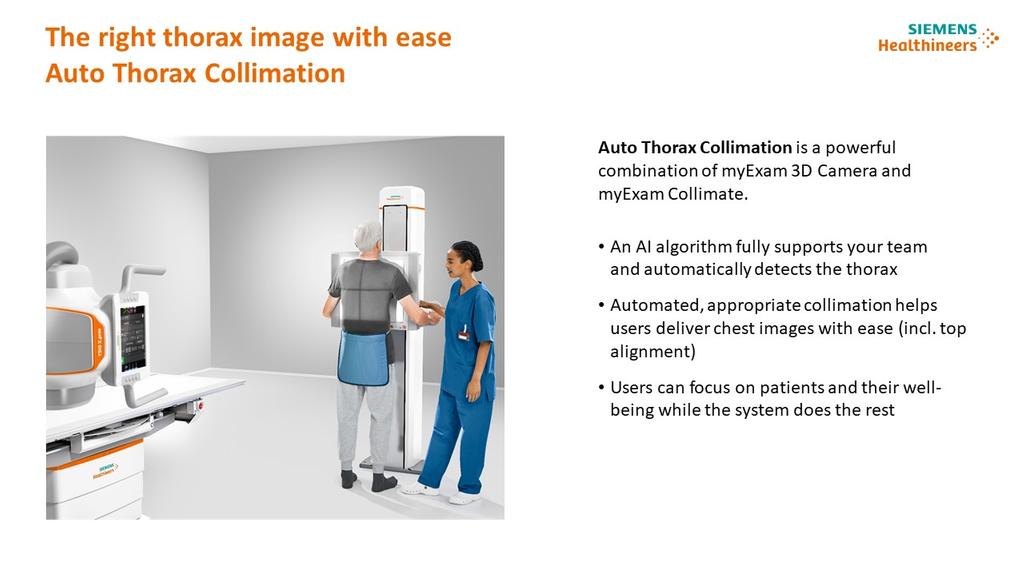 Discover Auto Thorax Collimation