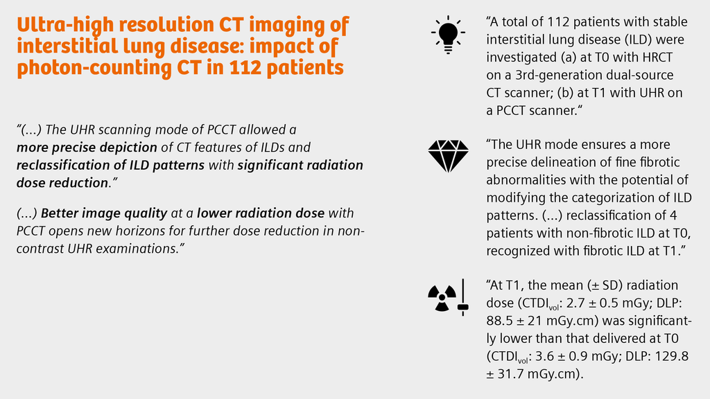 Ultra-high resolution CT imaging of interstitial lung disease: impact ...