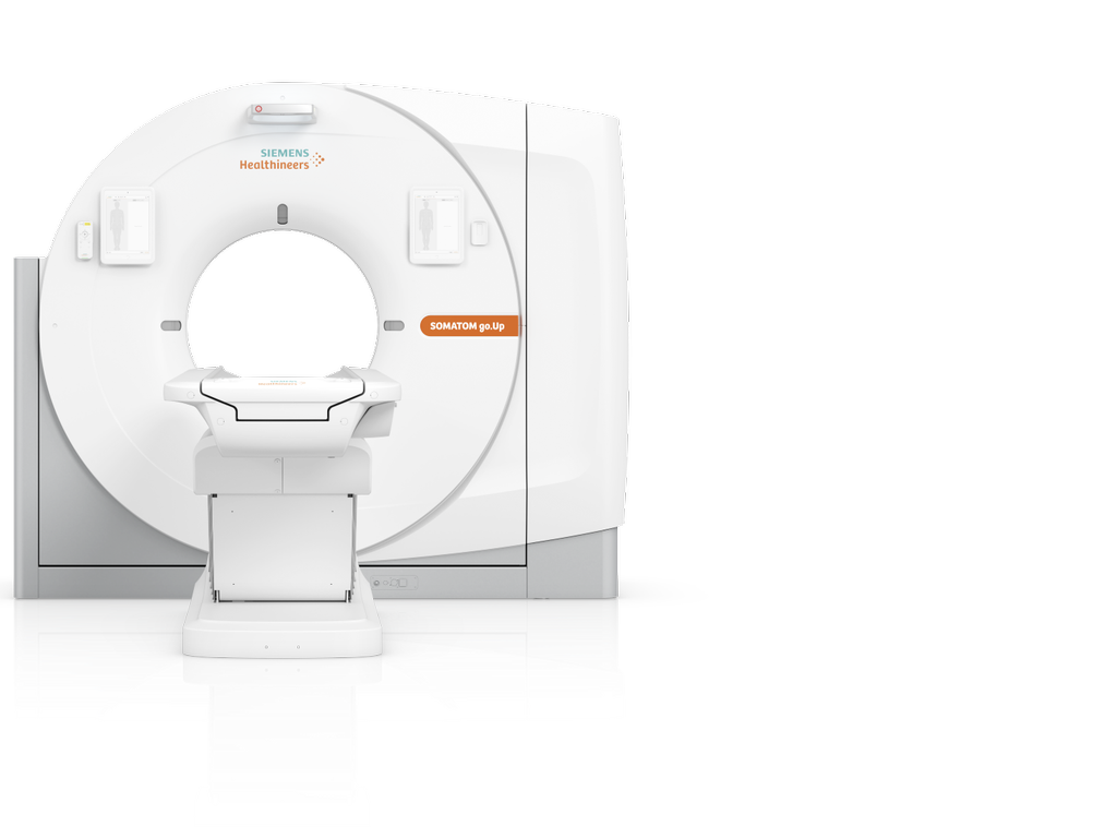 CT scanner SOMATOM go.Up with myExam Companion