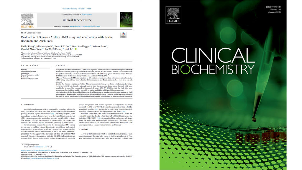 AMH Assay for Assessing Ovarian Reserve - Siemens Healthineers USA
