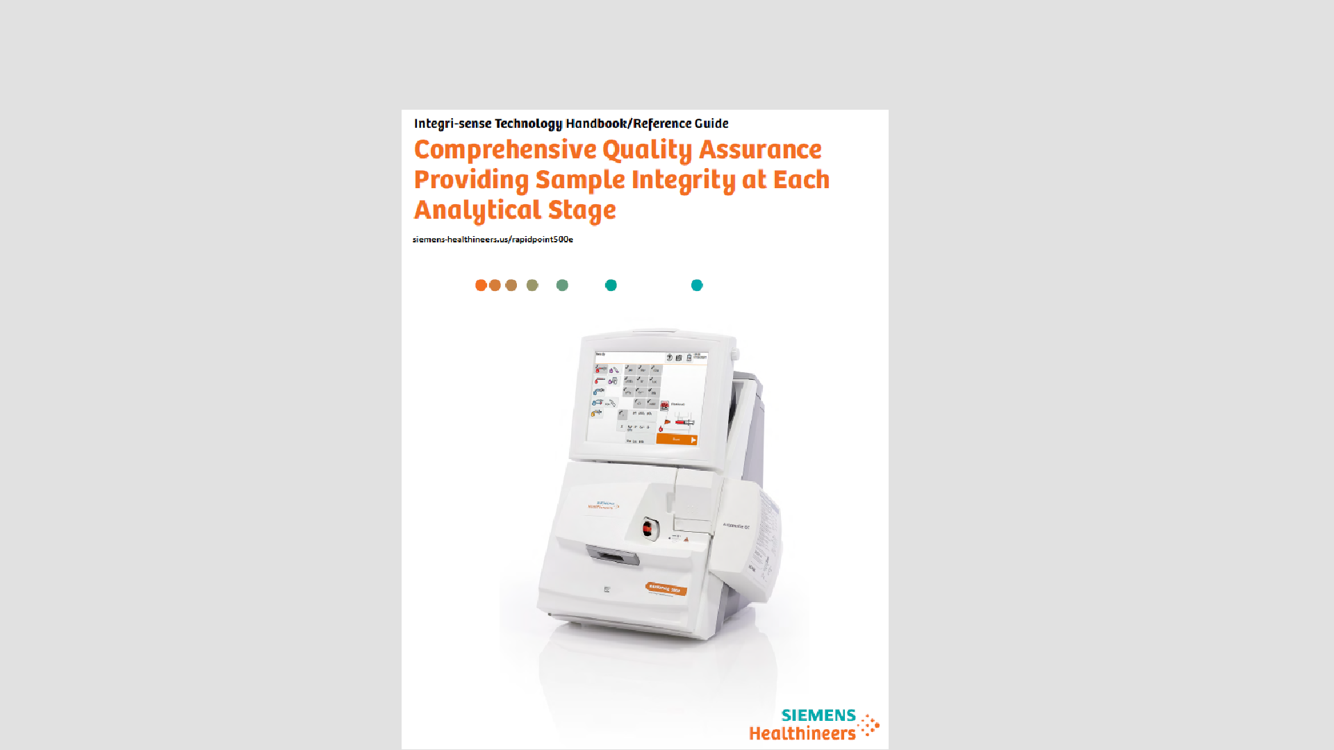 RAPIDPoint 500e Integri-sense™ Technology - Siemens Healthineers USA