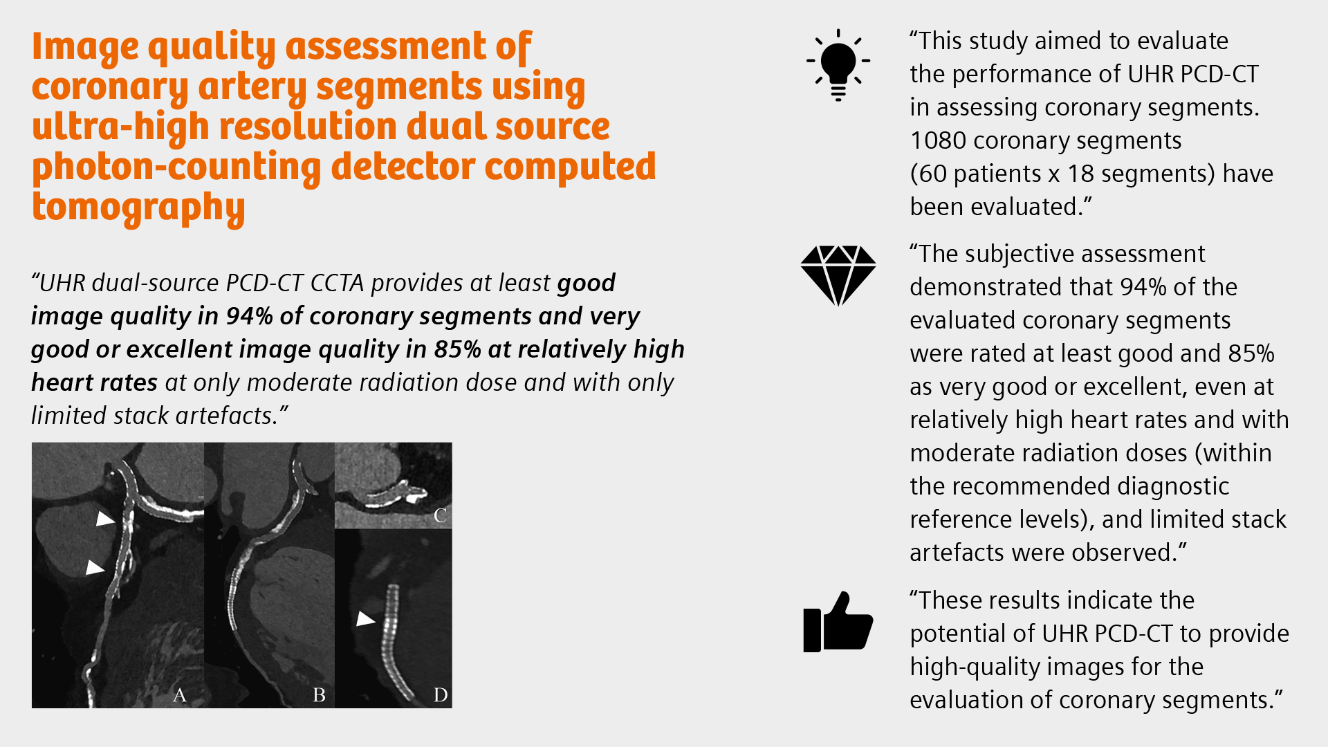 Image quality assessment of coronary artery segments using ultra-high ...