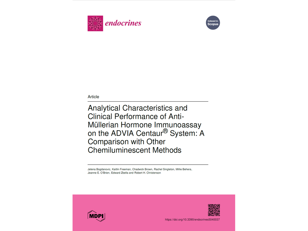 AMH Assay for Assessing Ovarian Reserve - Siemens Healthineers USA