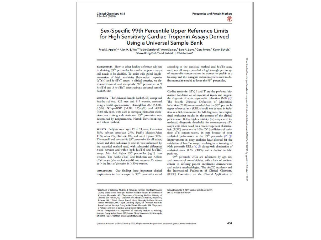 Laboratory And Clinical Perspectives Understanding Findings Of Sex