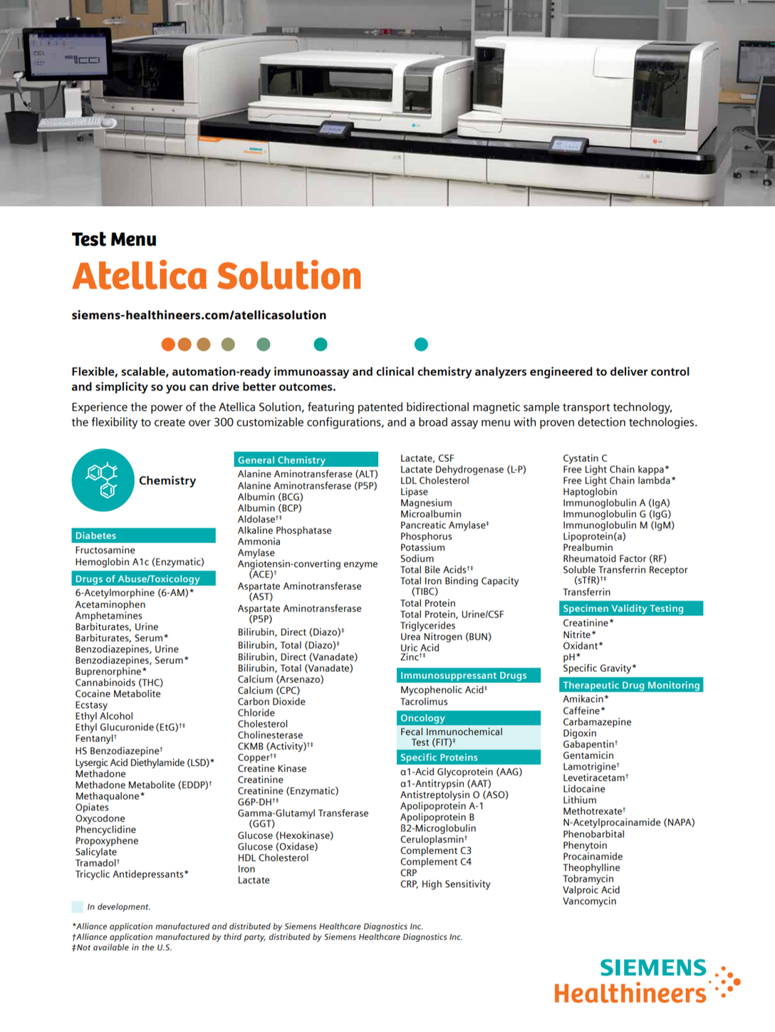 Atellica® Solution - Siemens Healthineers - Siemens Healthineers USA
