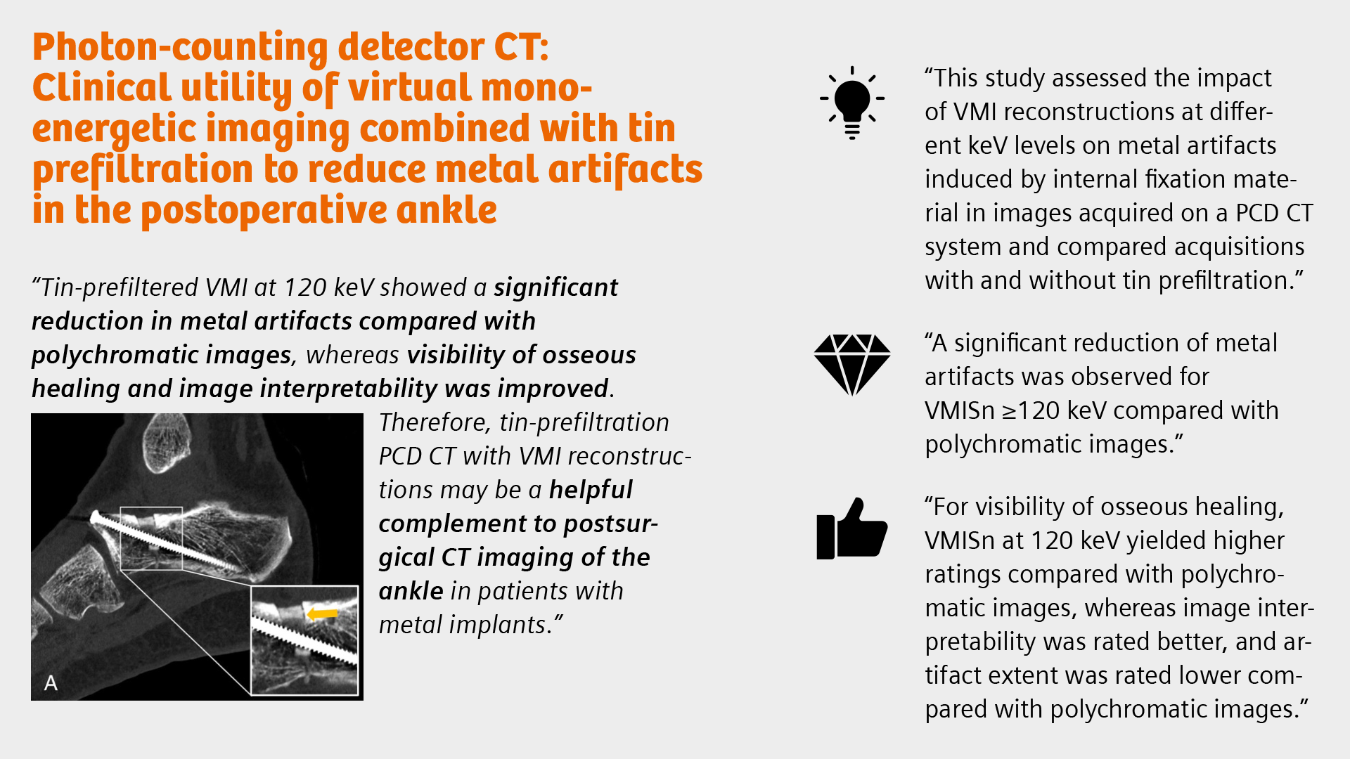 Clinical utility of virtual monoenergetic imaging combined with tin ...