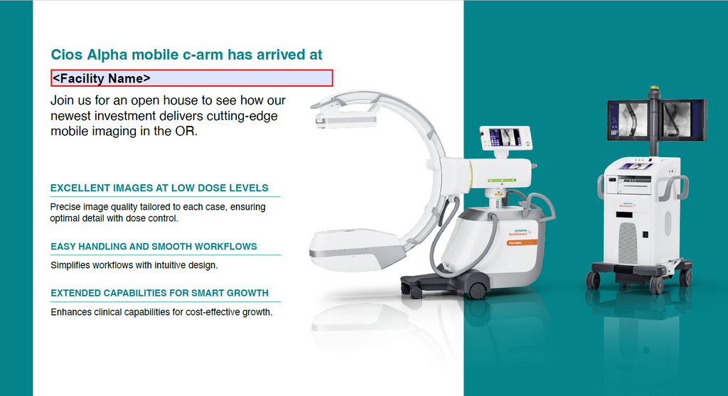 Cios Alpha Marketing Toolkit - Siemens Healthineers USA