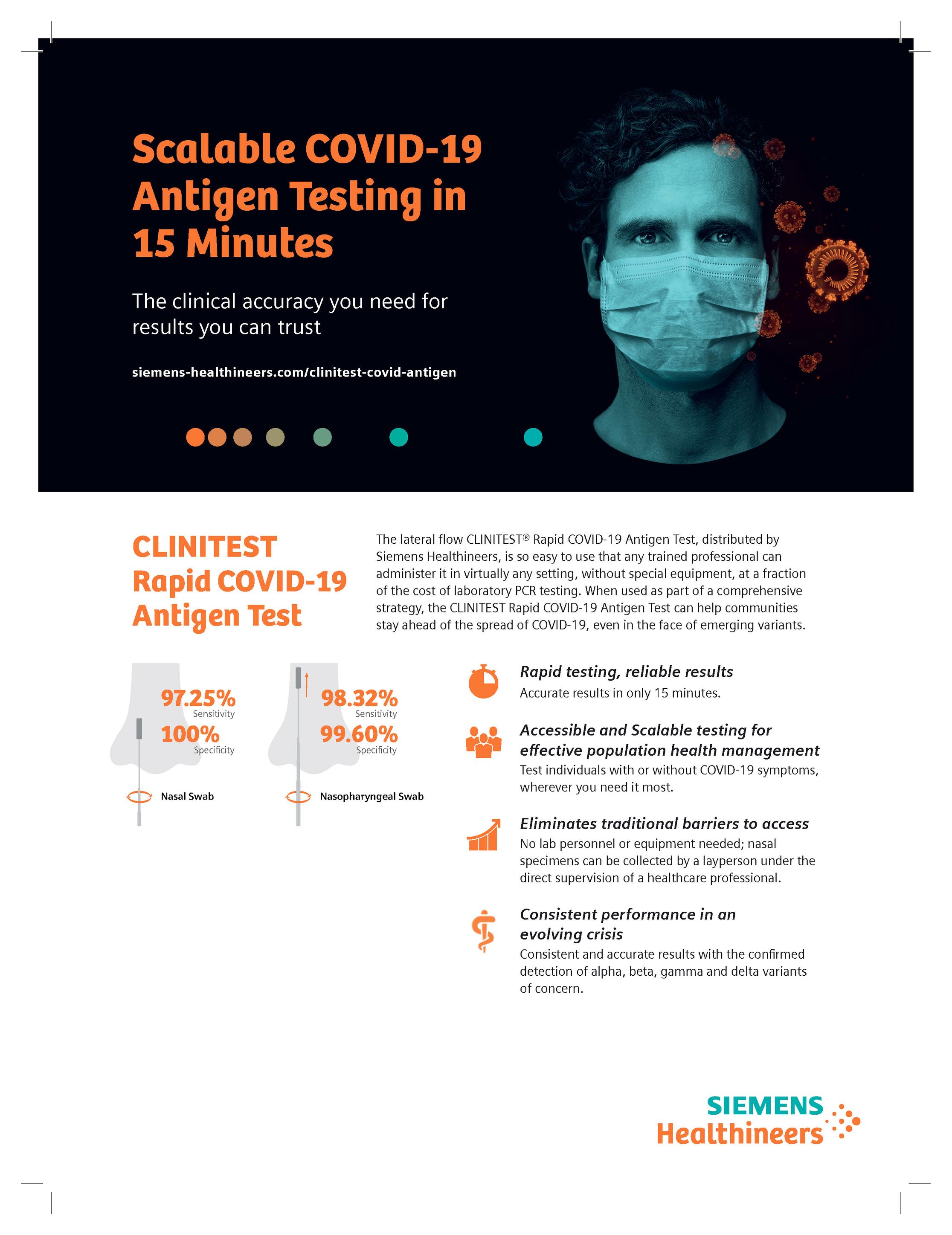 CLINITEST Rapid COVID-19 Antigen Test Clinical Performance