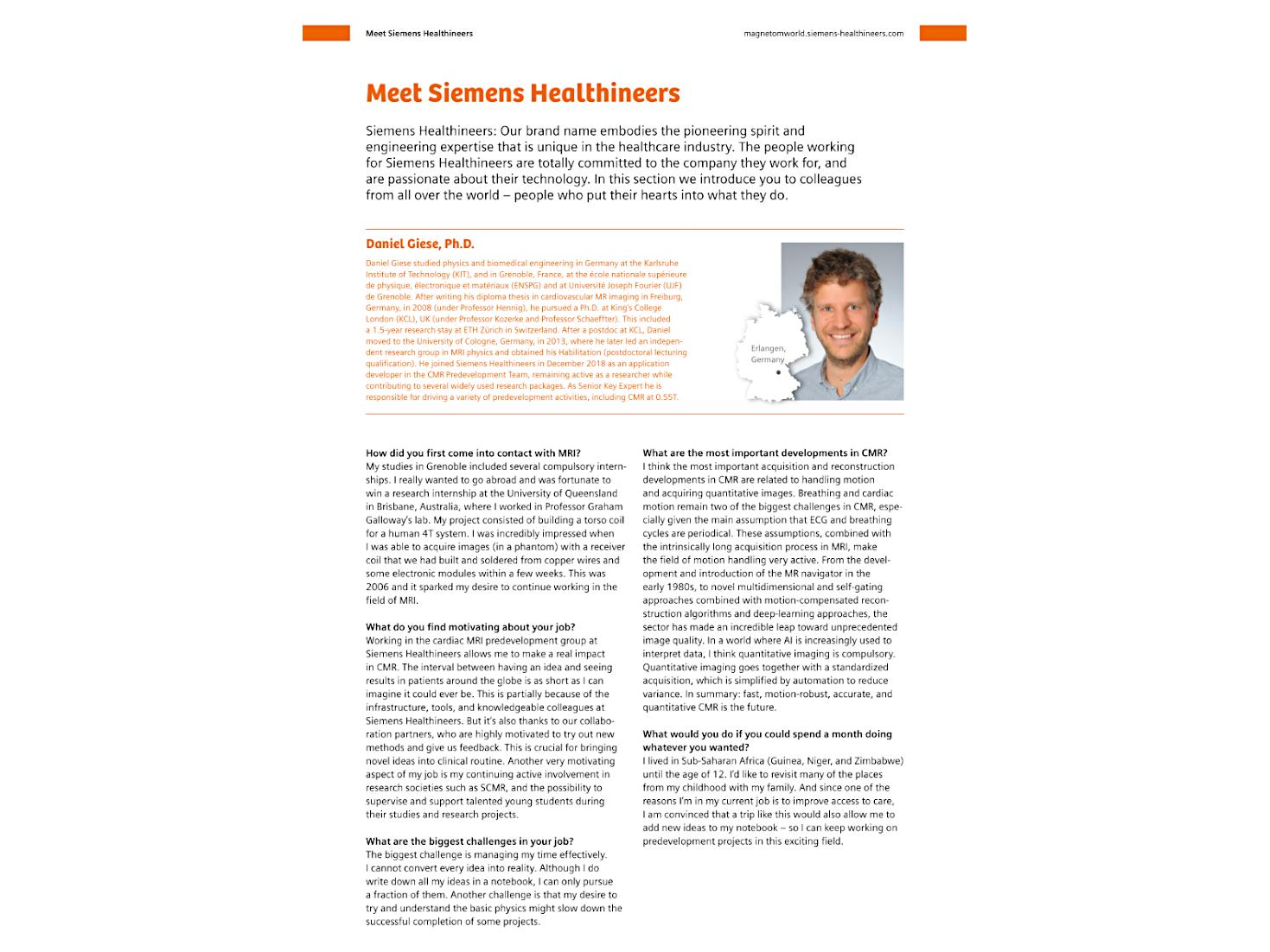 Meet Siemens Healthineers