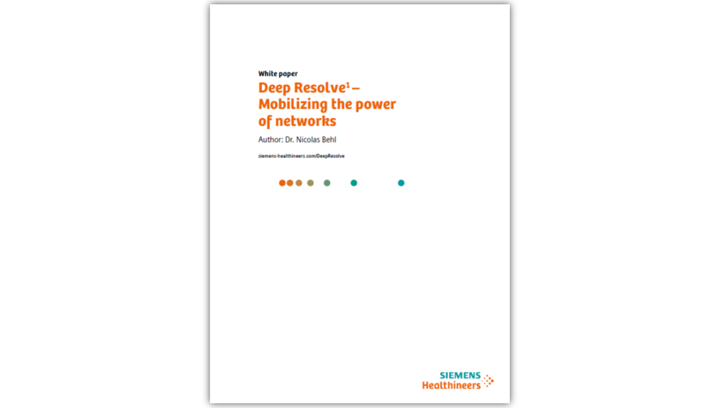 Medical image reconstruction - Deep Resolve Siemens Healthineers ...