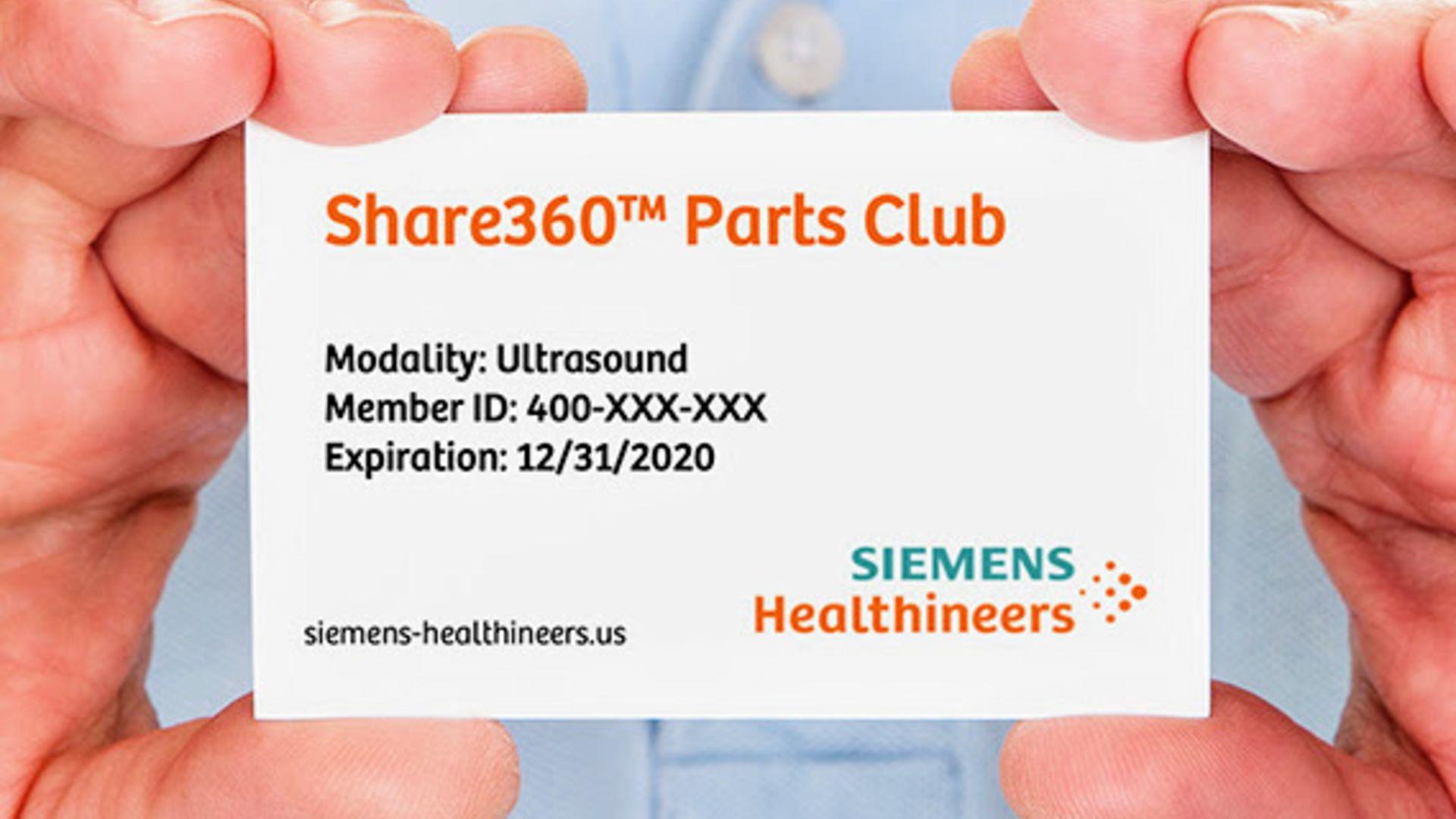 Share360 Parts Club: Your membership awaits - Siemens Healthineers USA