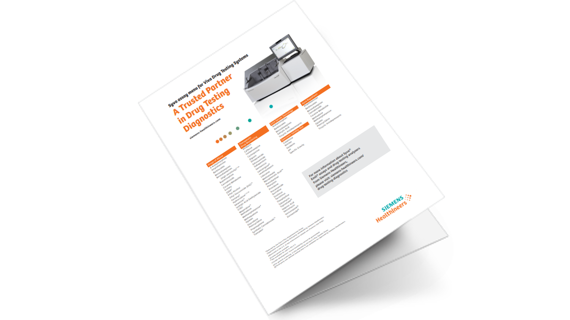 Drug Testing Diagnostics Resource Center - Siemens Healthineers USA