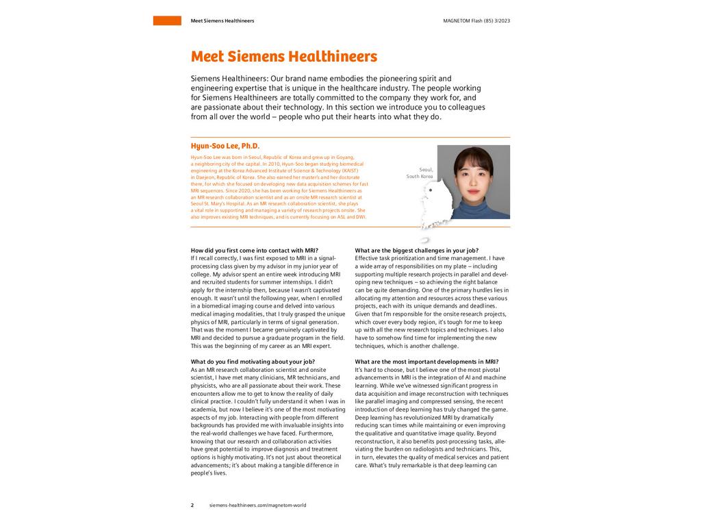 Meet Siemens Healthineers